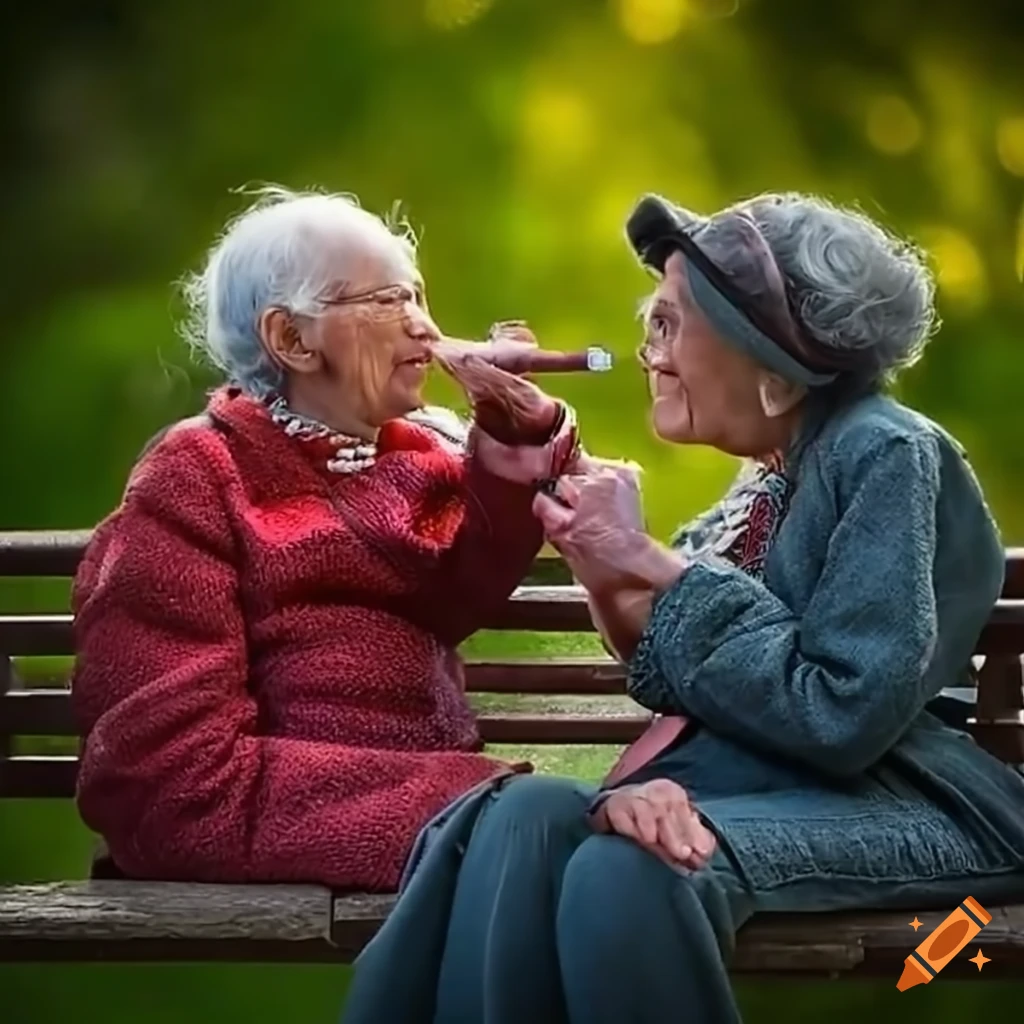 People smoking on a bench in the park