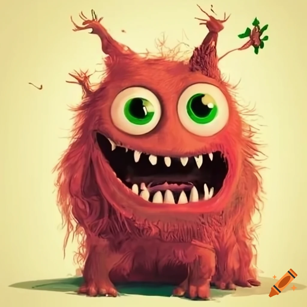 Friendly monster for kids