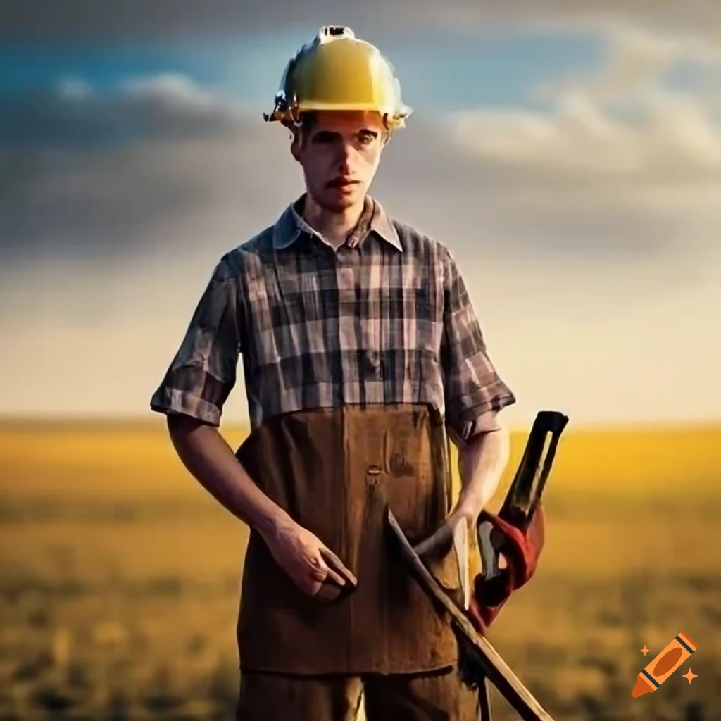 Young male engineer with a tool