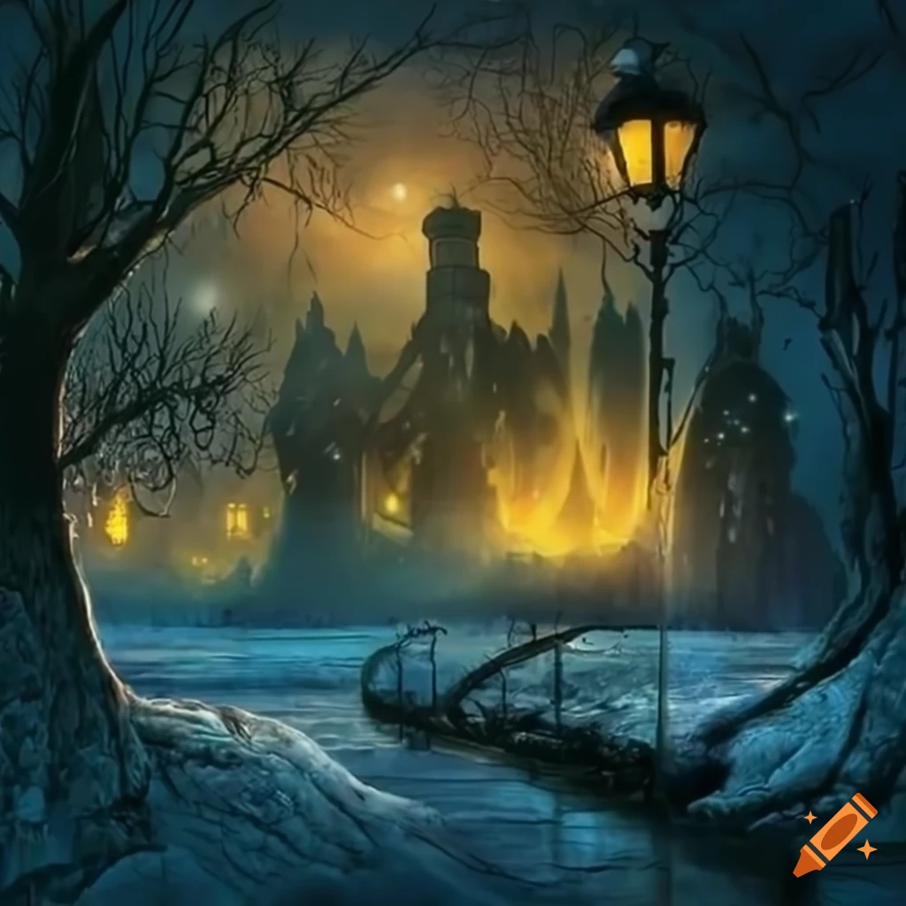 Surreal landscape with strange creatures and fantastical elements on Craiyon