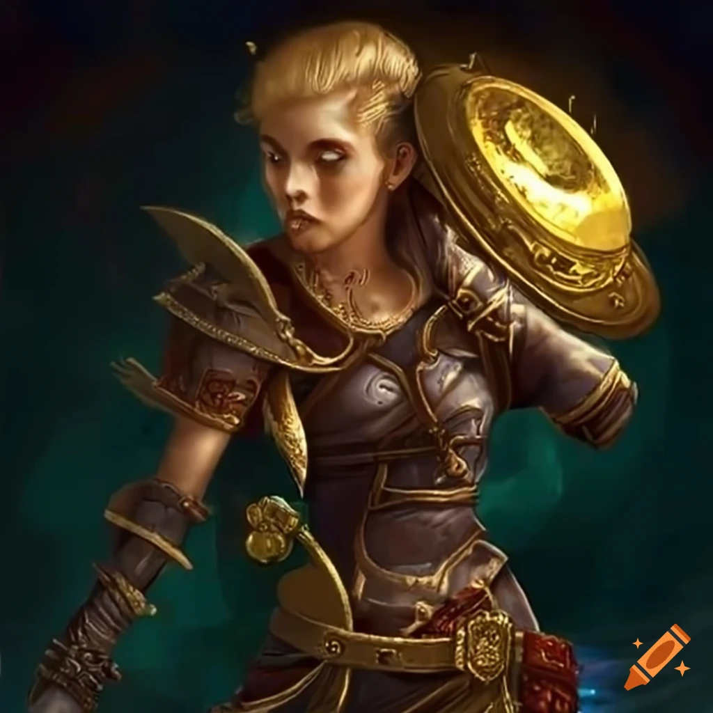 Illustration of fantasy thieves stealing gold