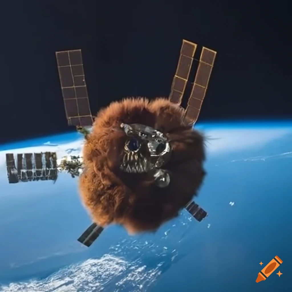 Image of mischievous tribbles causing chaos in the iss