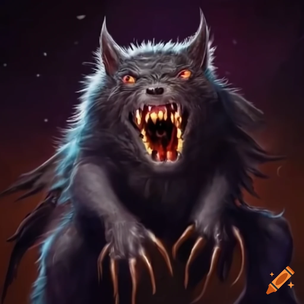 Image of a ferocious werewolf