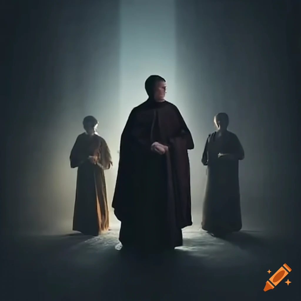 Funny image of priests carrying holy water