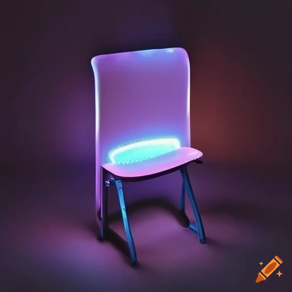 Flyer promoting plastic foldable chairs and tables with led lights