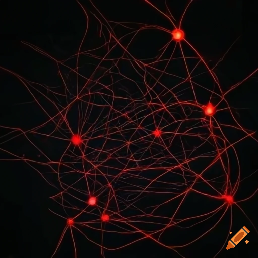 Abstract art of parallel neurons in a neural network