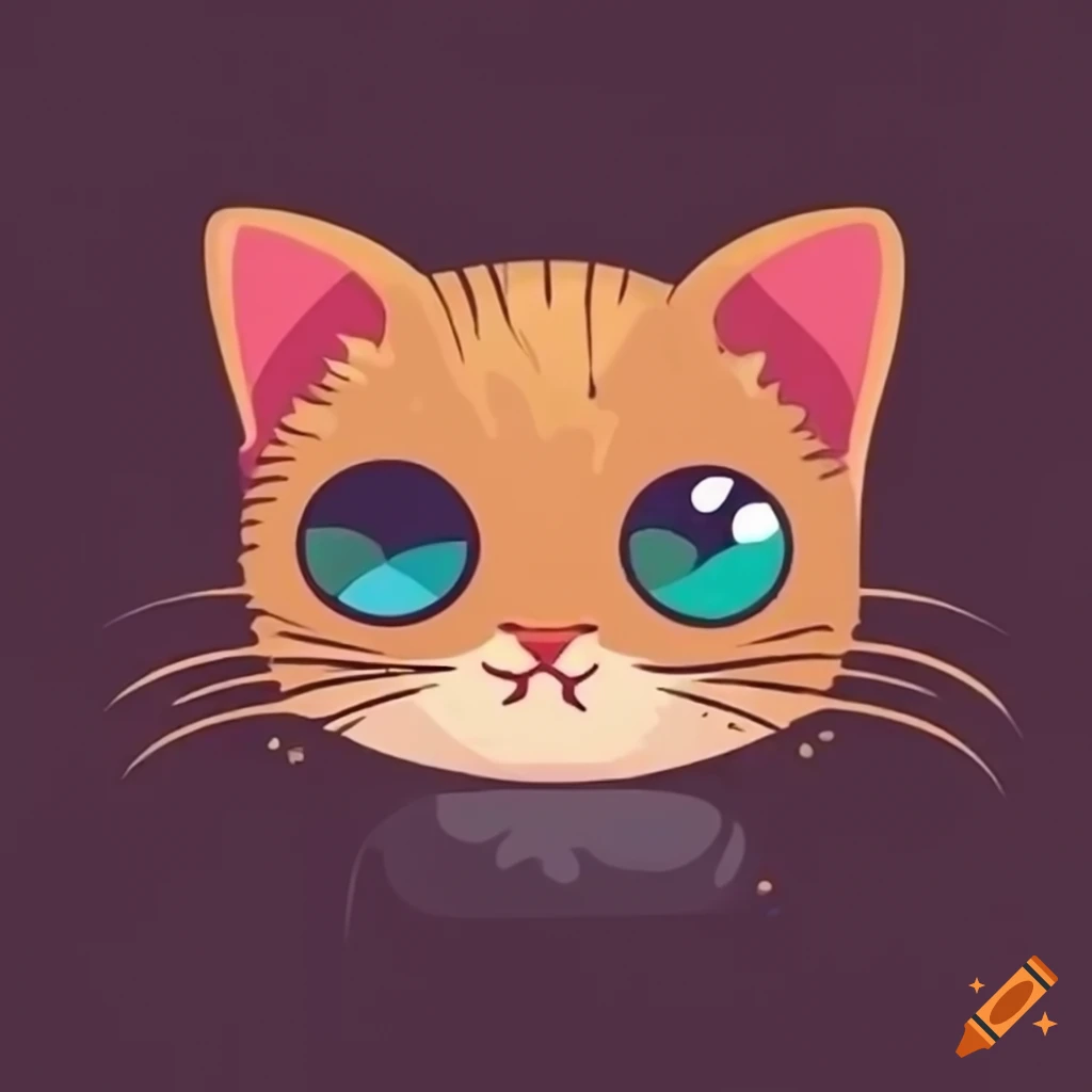 Adorable cat logo design badge stickers icons