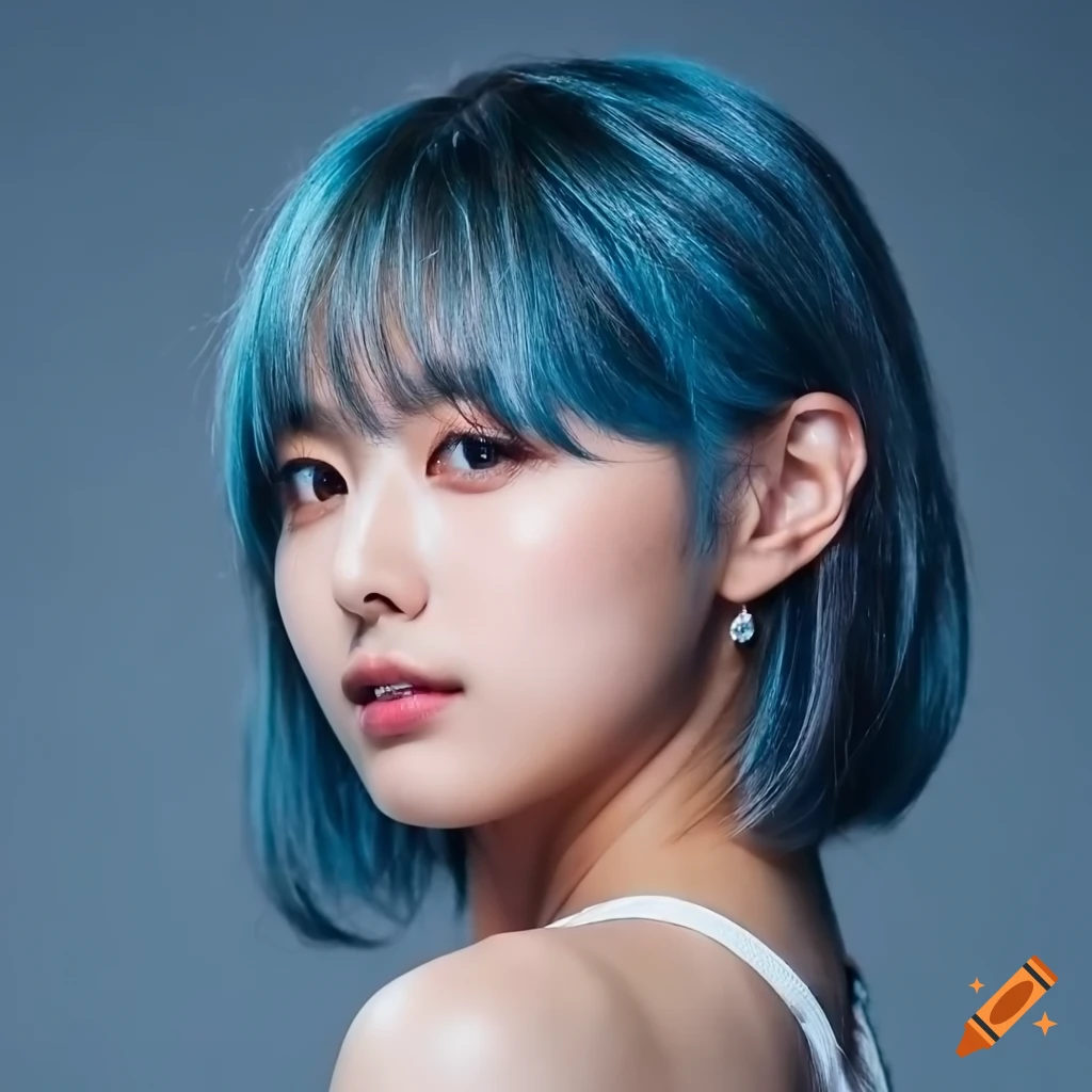 Photorealistic portrait of a determined japanese female idol