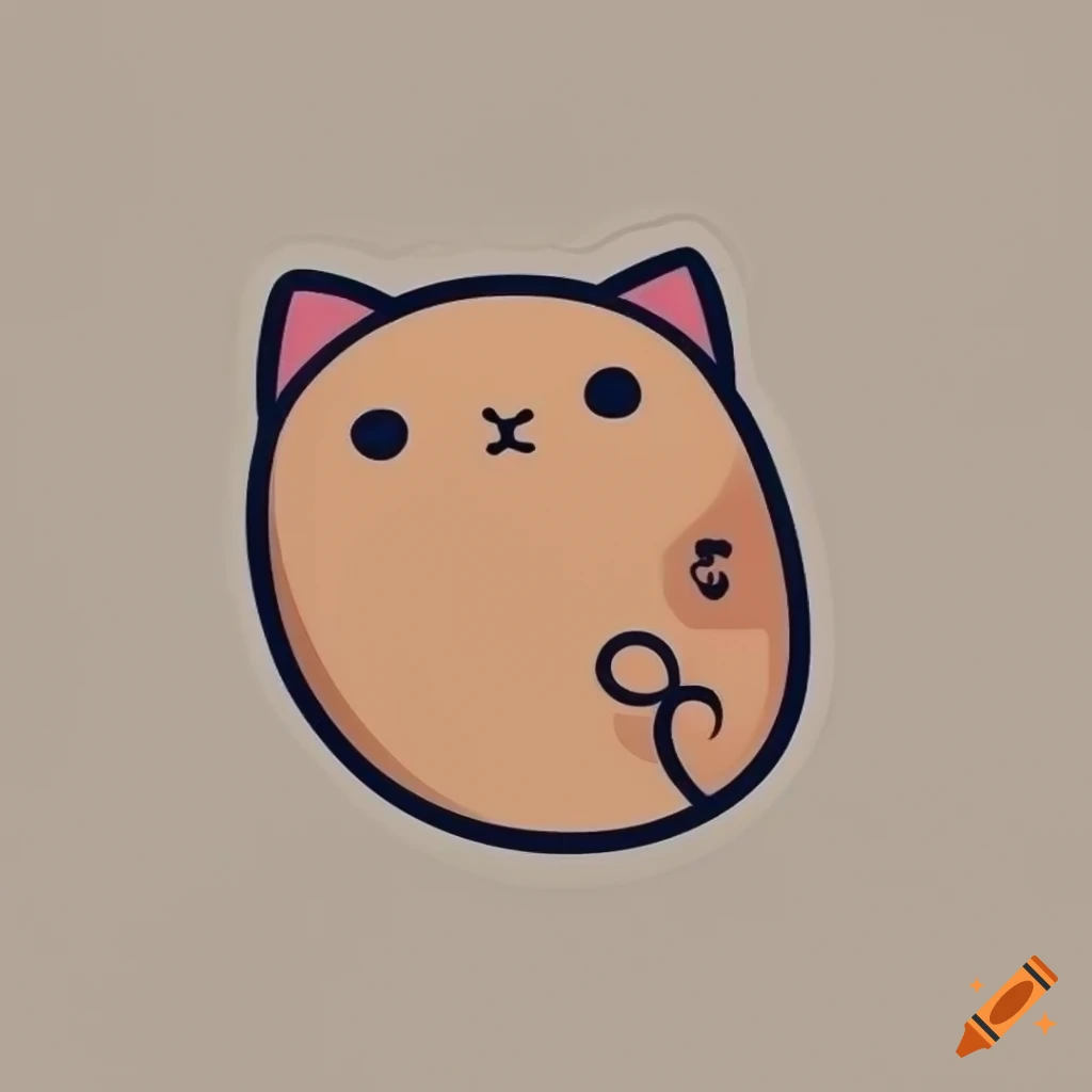 Minimalist cat logo design badge stickers icons