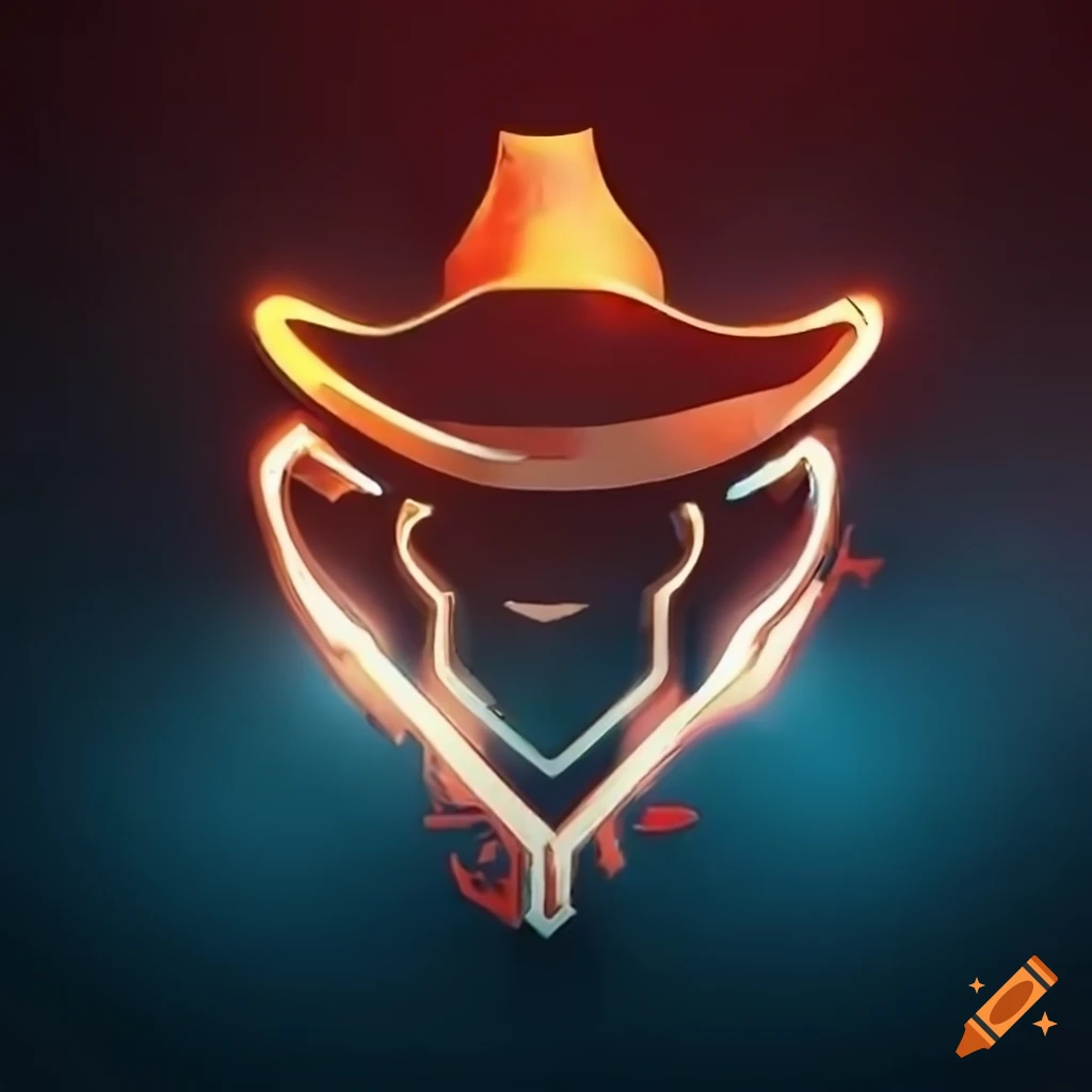 Pubg esports logo with a cowboy theme