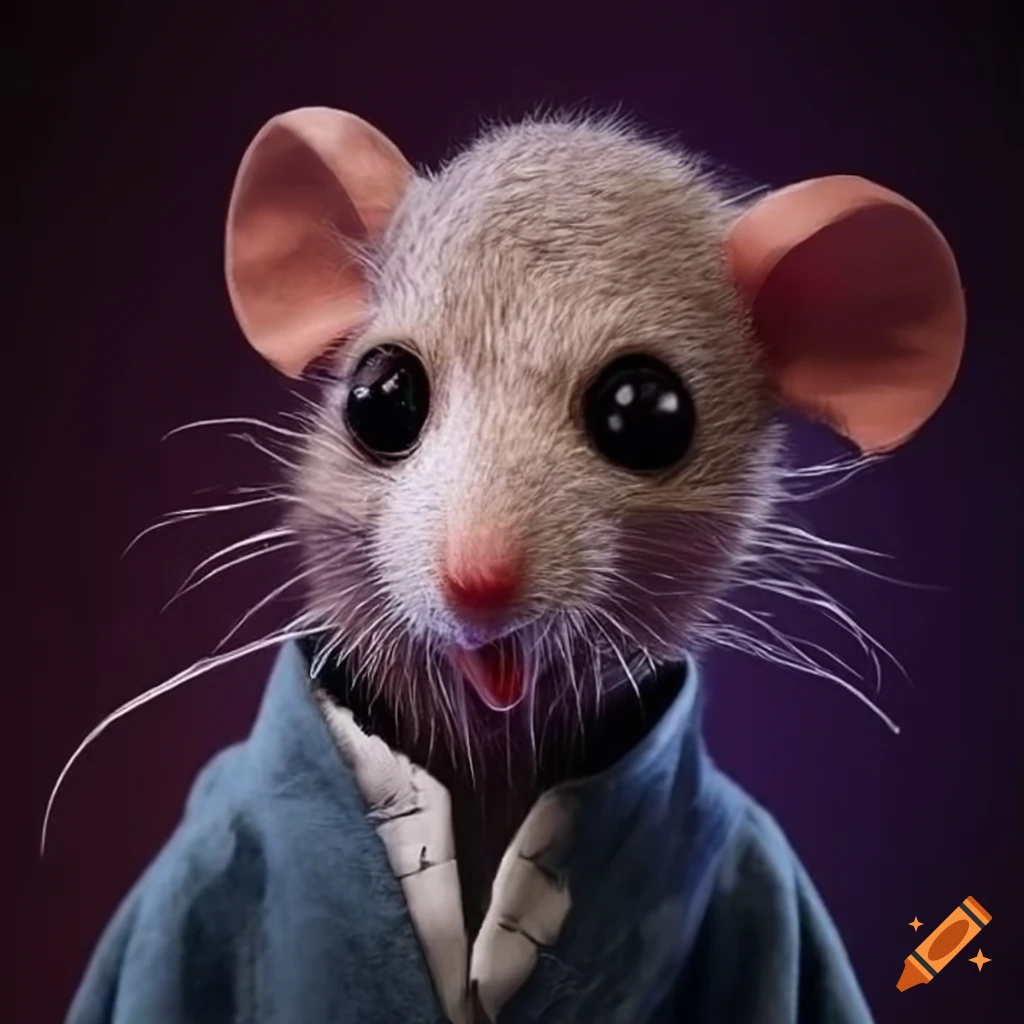 Image of a puppet rat wizard on Craiyon