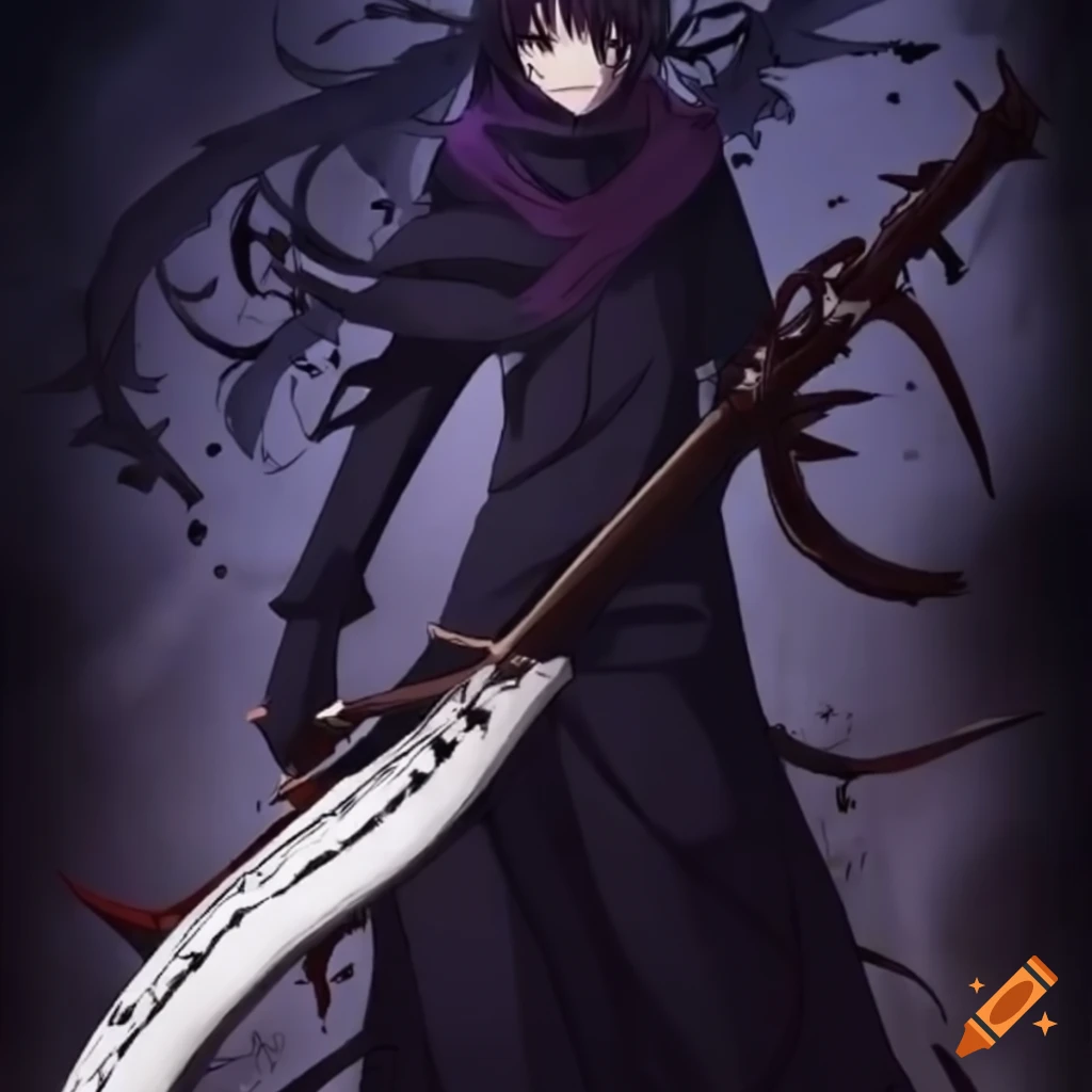 Anime character with a scythe