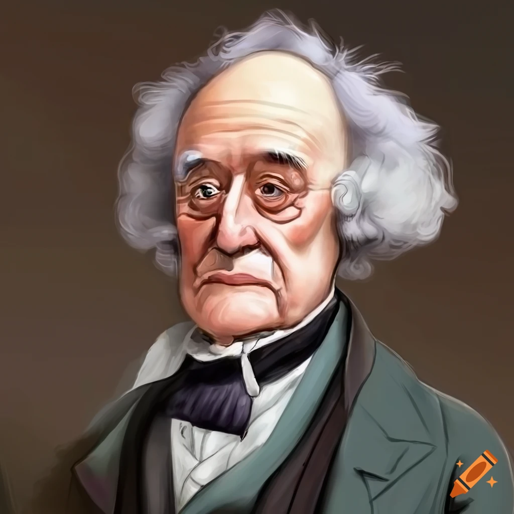 Caricature of martin van buren on Craiyon