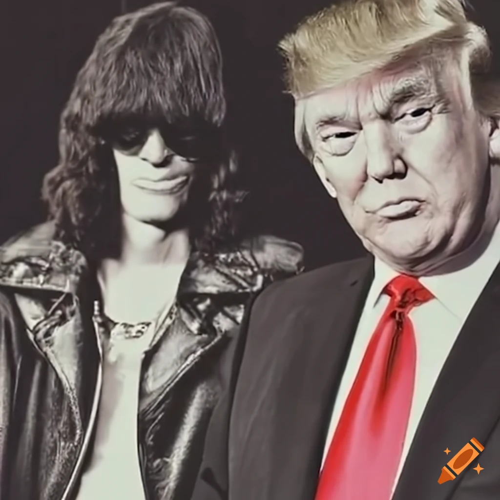 The ramones and donald trump at the white house