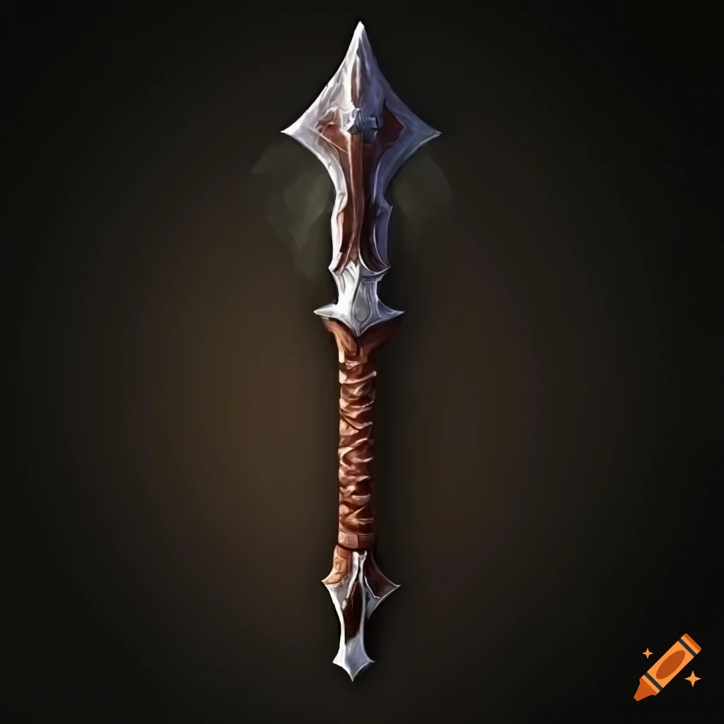 Concept art of a fantasy ranged weapon on Craiyon