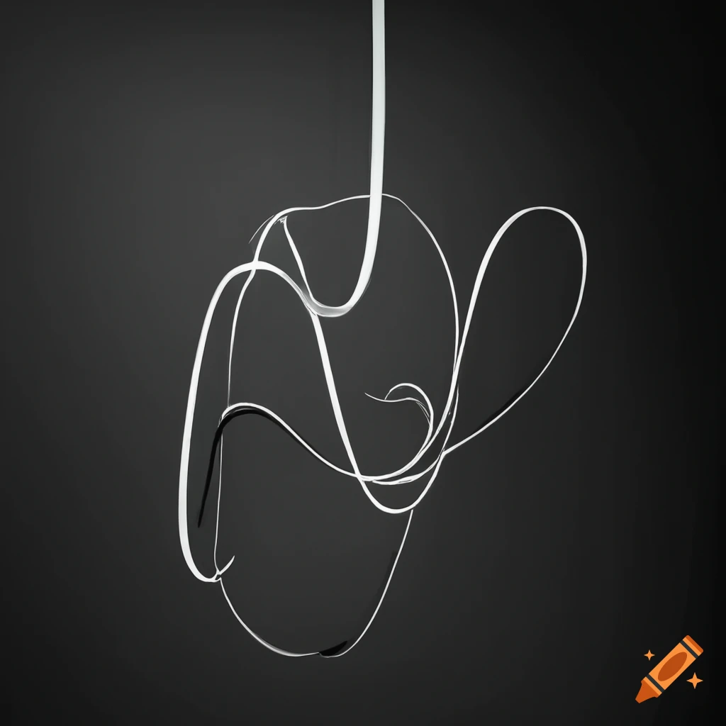 Art with intricate thin lines on Craiyon