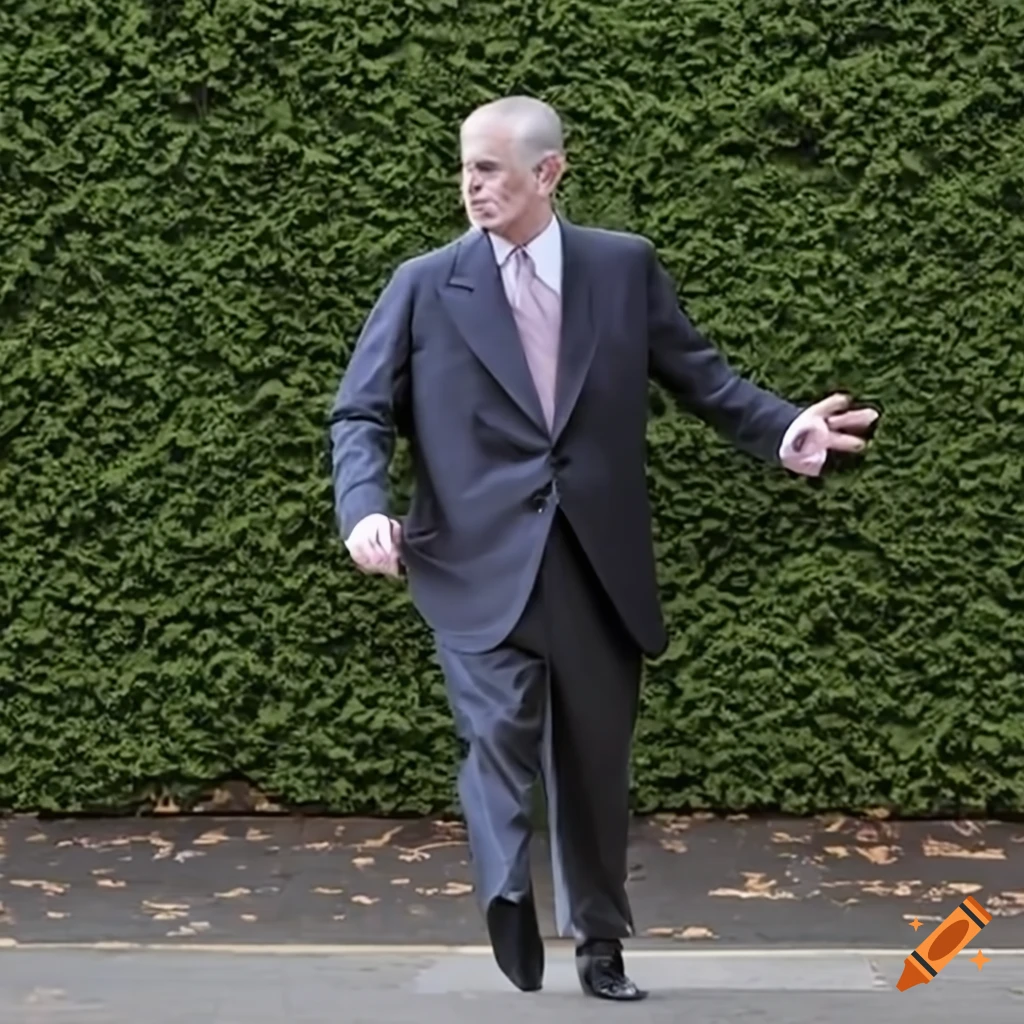 Cartoon of prince andrew running in a maze