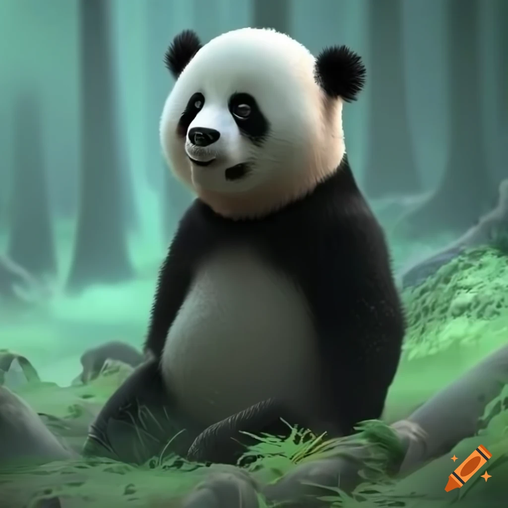 3d animated panda