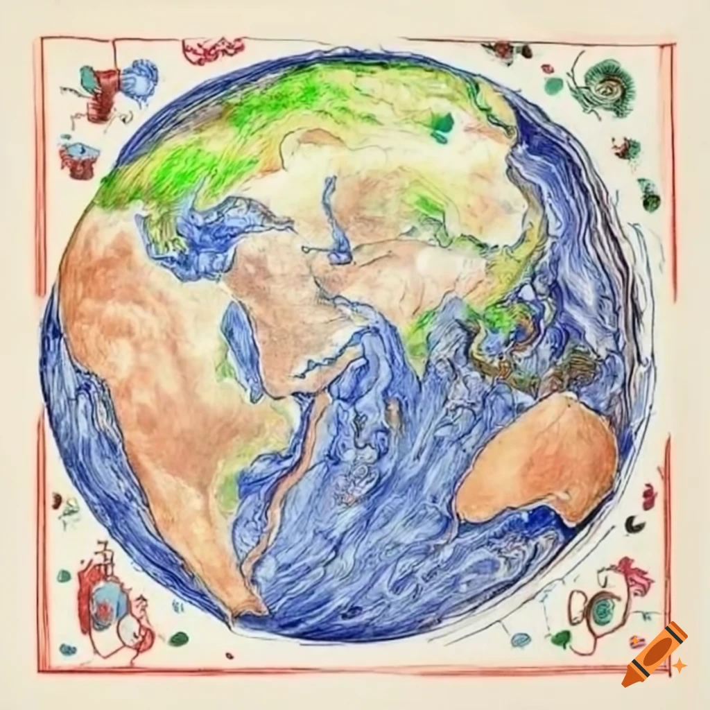 Conceptual illustration of future shifting earth plates