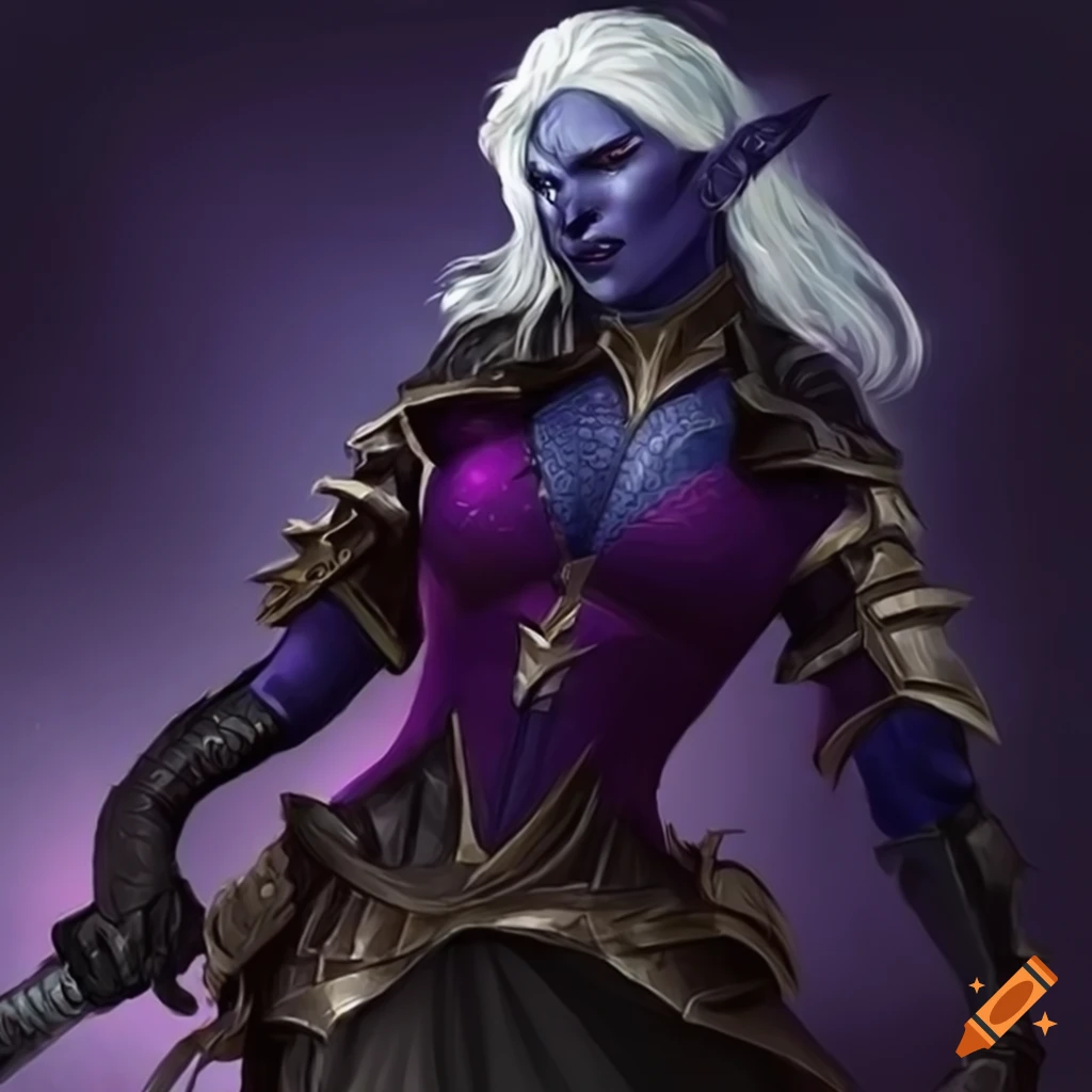 Book cover featuring a female drow rogue