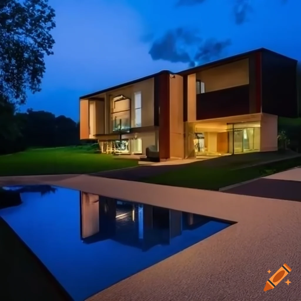 Logo of torres properties on a modern house
