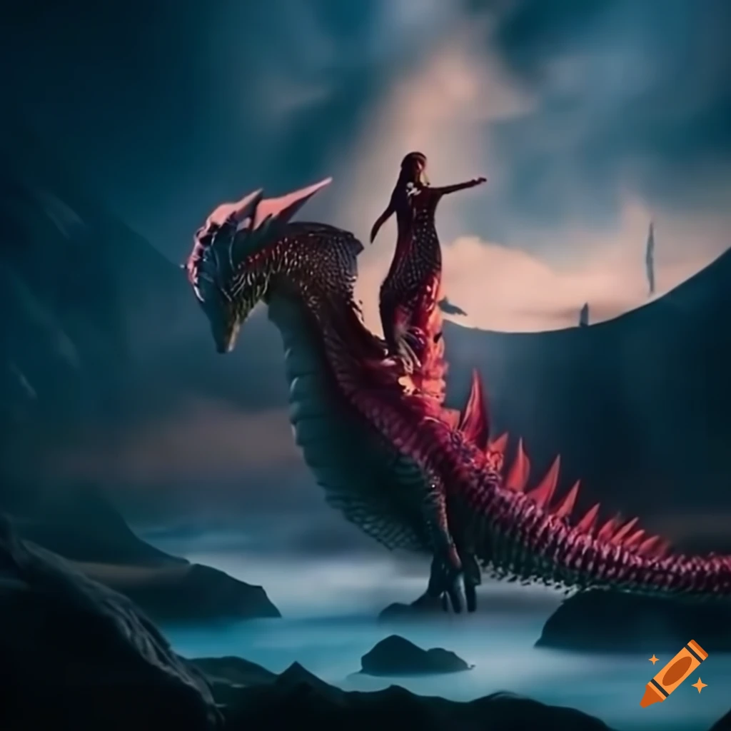 Taylor swift riding a dragon artwork