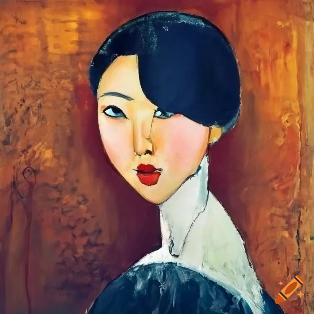 Stylized portrait of a chinese woman