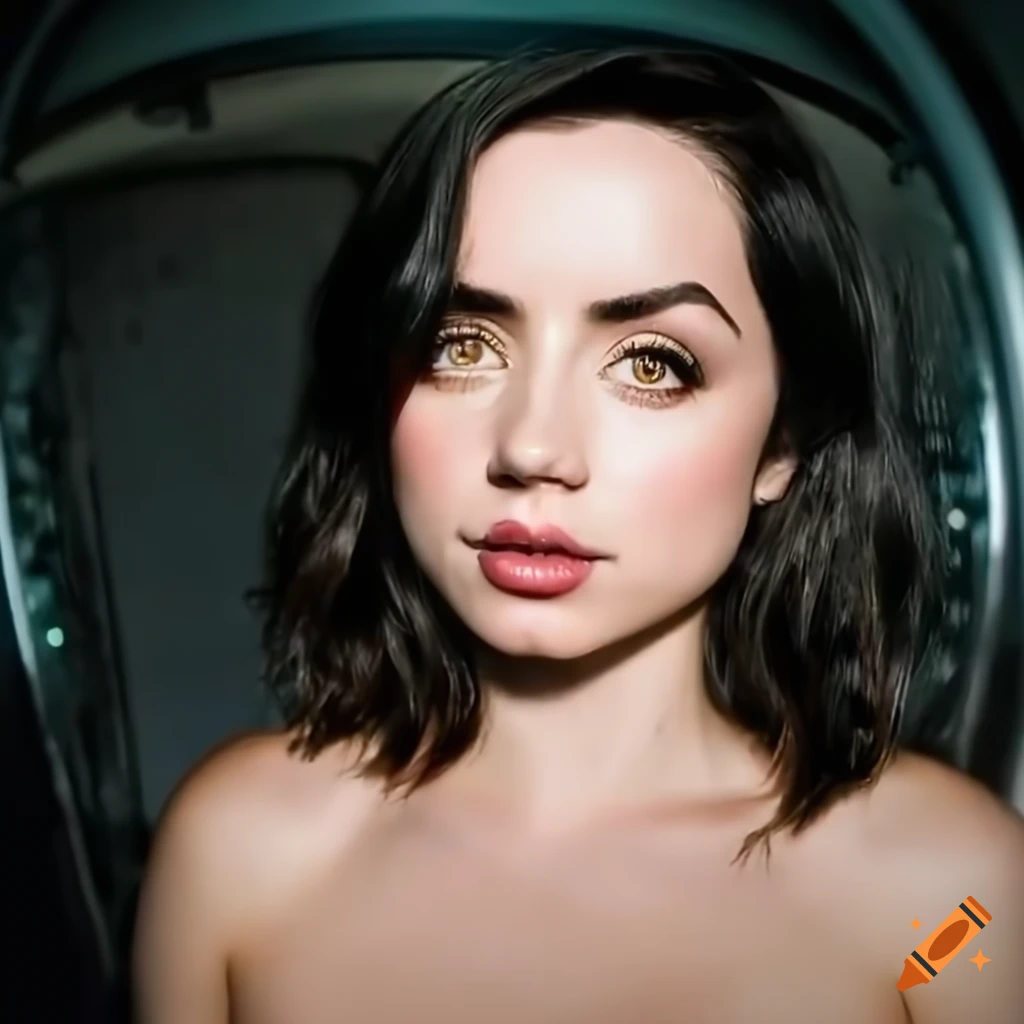 Closeup Portrait Of Ana De Armas With Wet Hair On Craiyon