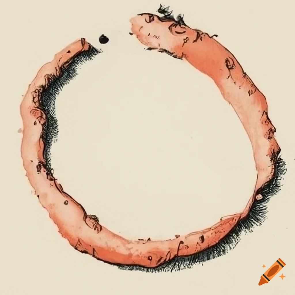 Incomplete circle drawing on Craiyon