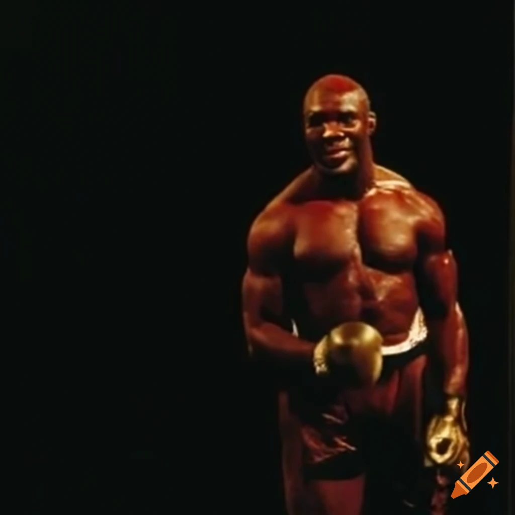 Image of evander holyfield shining under the stars