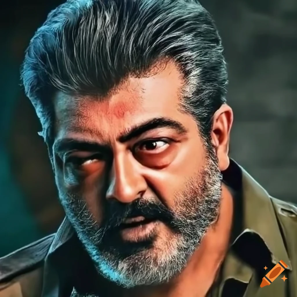 Actor ajith in a police role