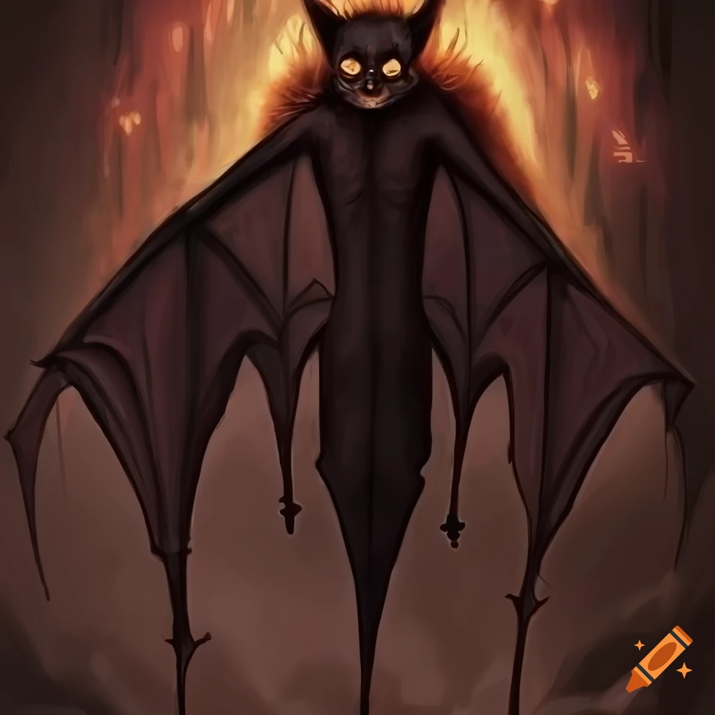 Bat-inspired artwork
