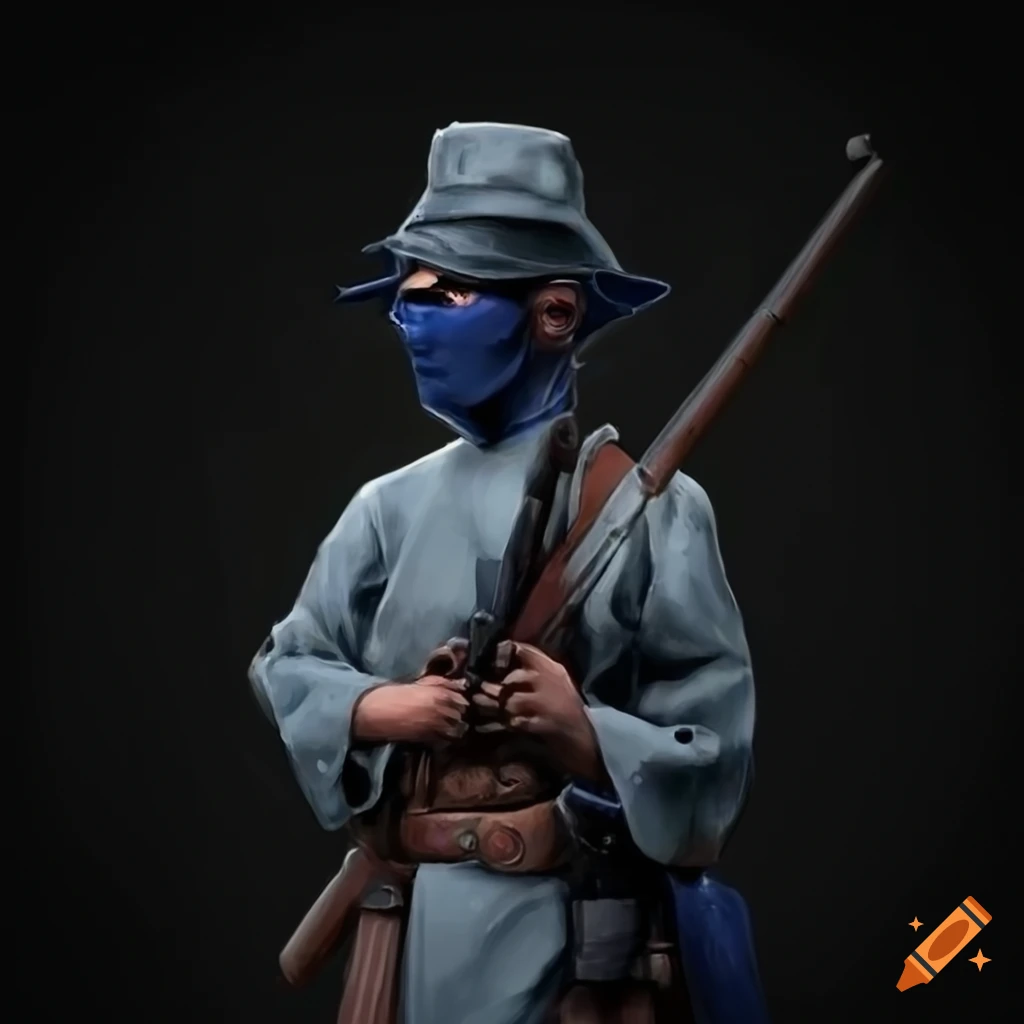 Portrait of a confederate sharpshooter in 1863 on Craiyon