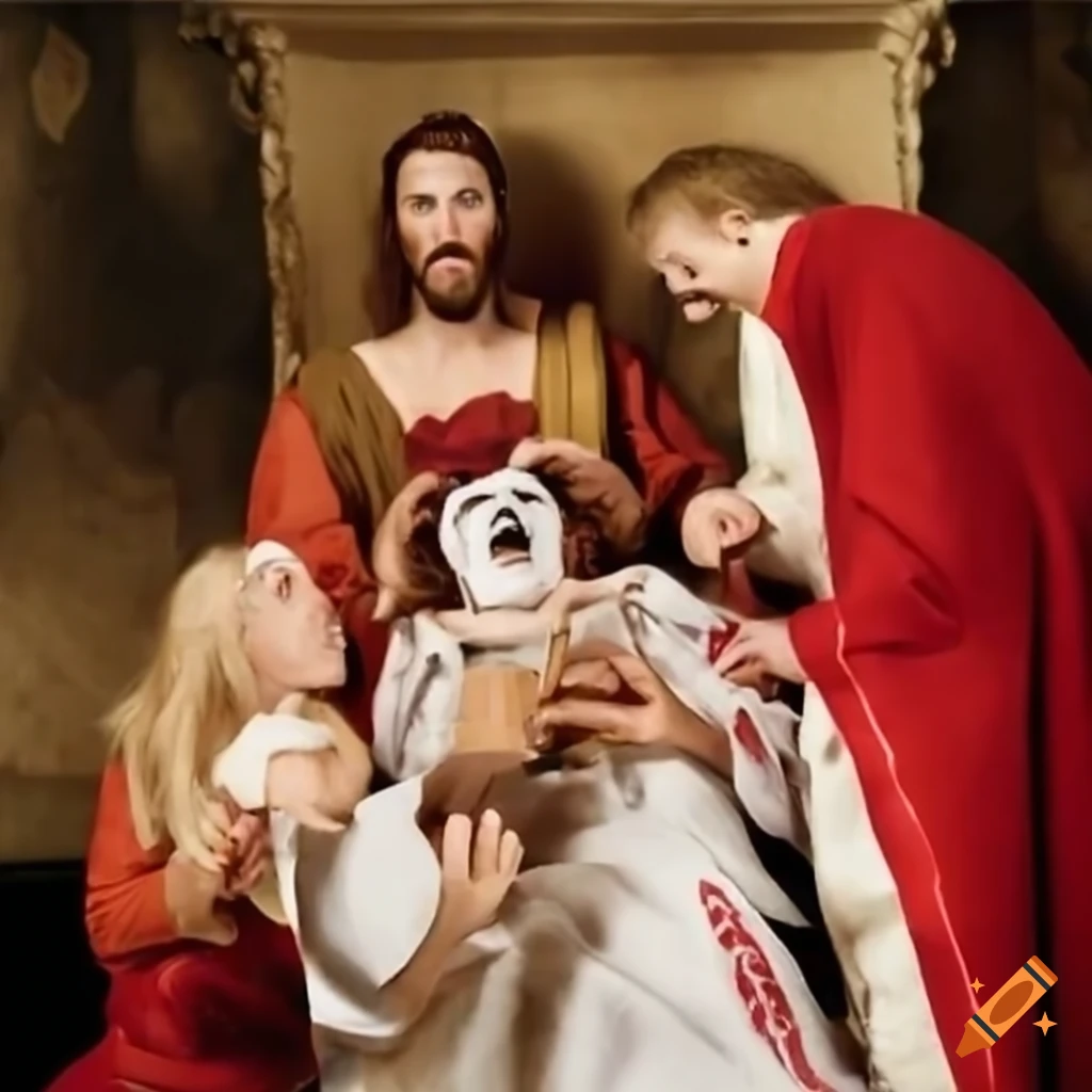 Jesus at jack in the box on Craiyon