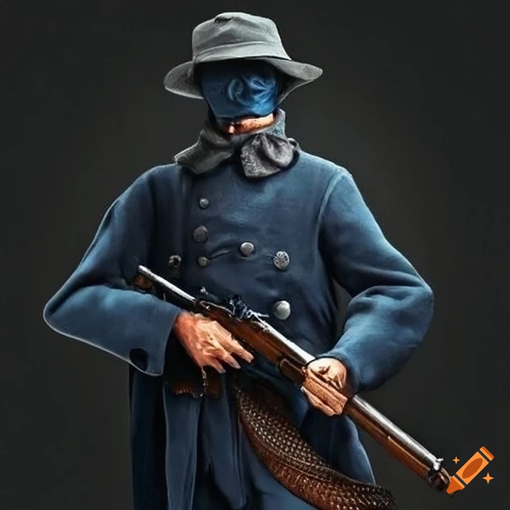 Image of a confederate sharpshooter during the Civil War on Craiyon