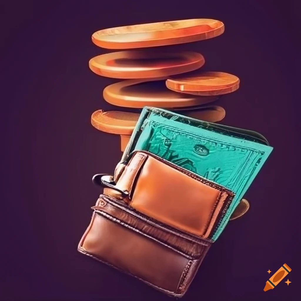 Image of a wallet and cash flow chart