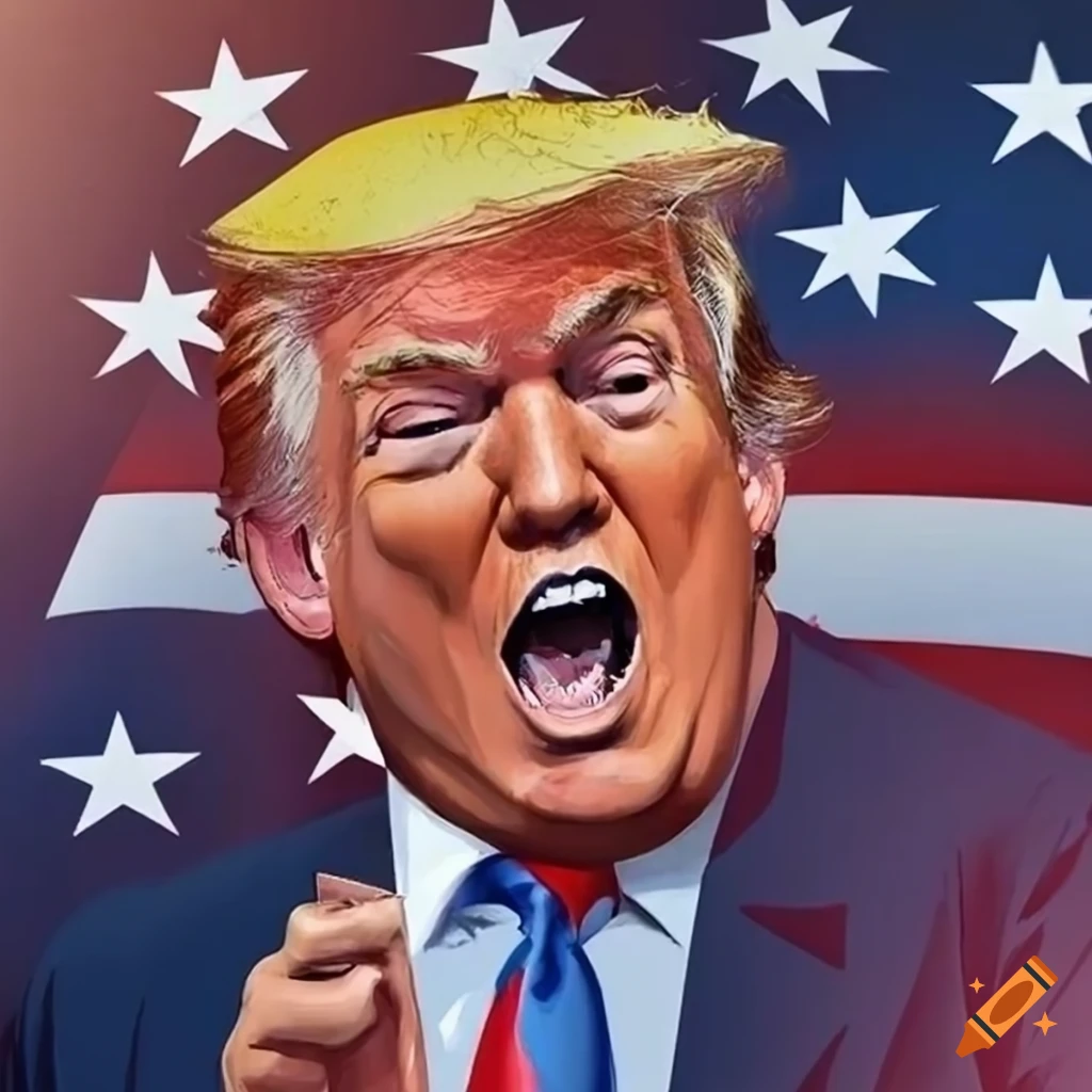 Campaign poster of trump