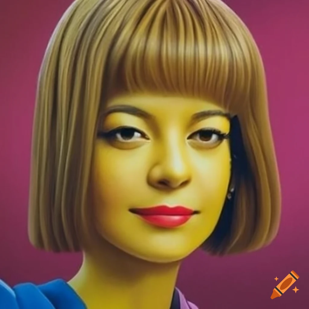 High-resolution portrait of lisa simpson