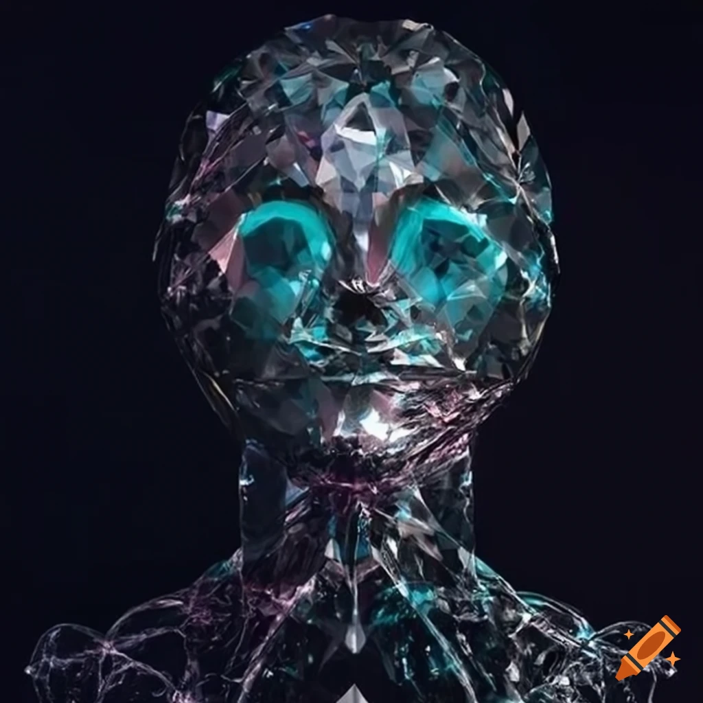 Diamond body in a futuristic setting