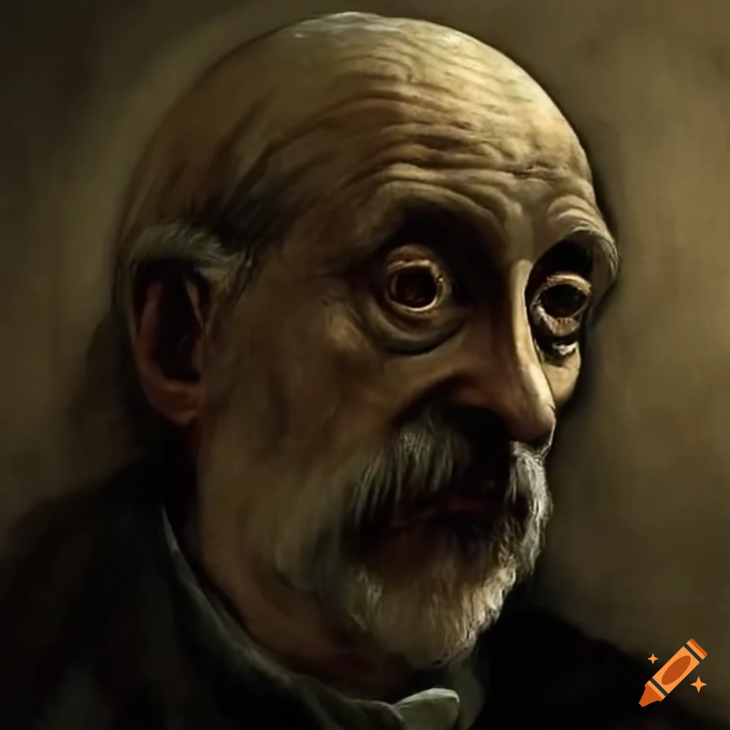 Symbolic painting of death and mortality