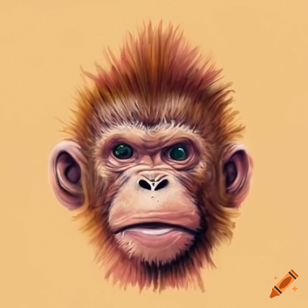 Nft artwork featuring a monkey on Craiyon