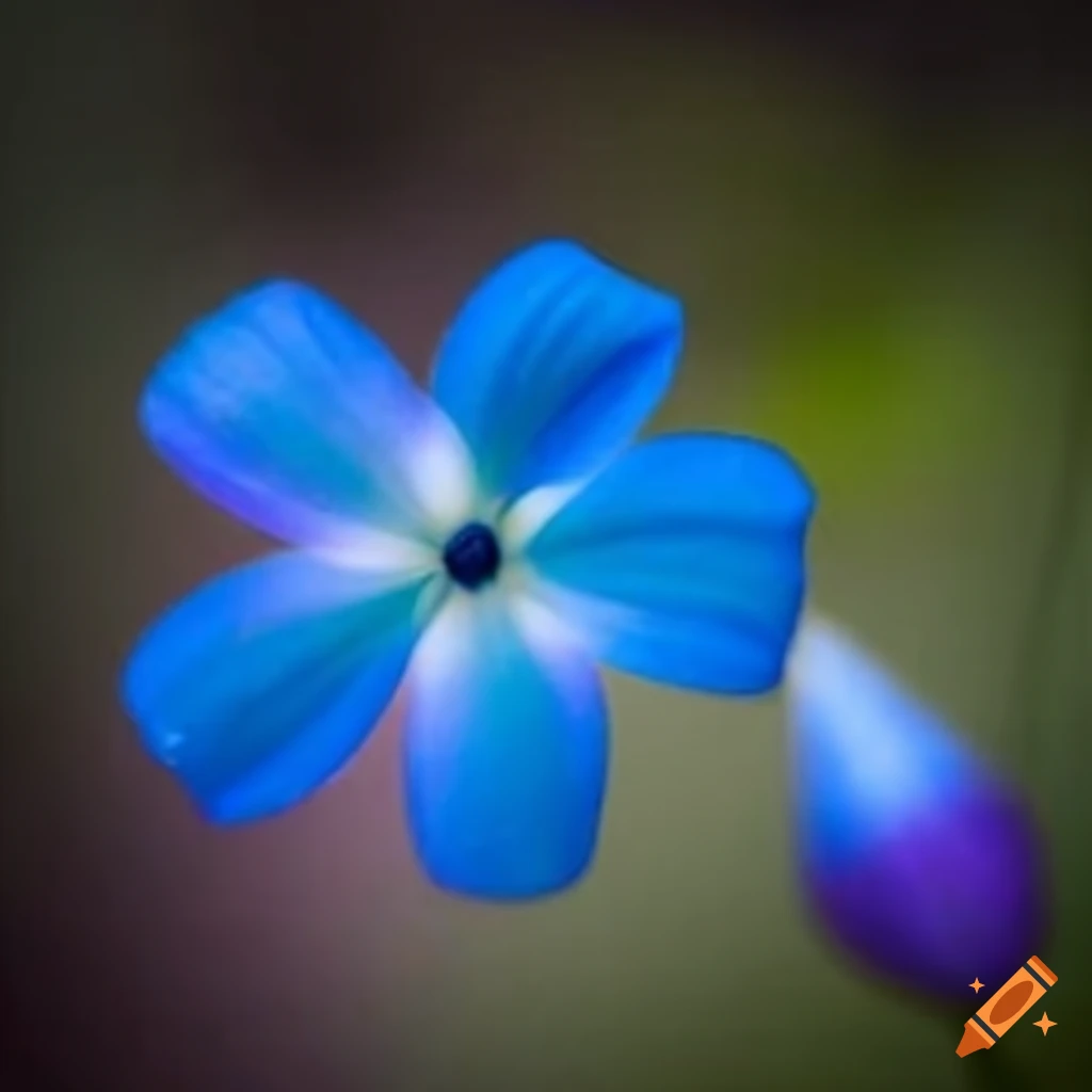 Image of a adorable blue flower with three petals
