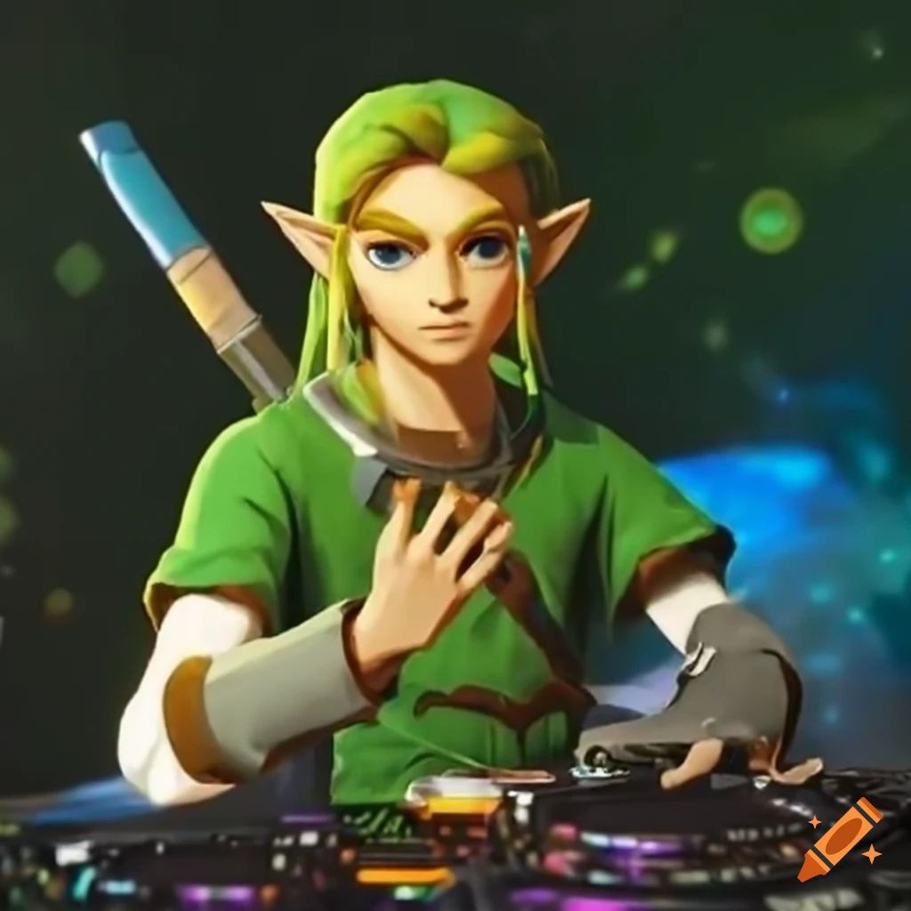 Fan art of link from zelda djing