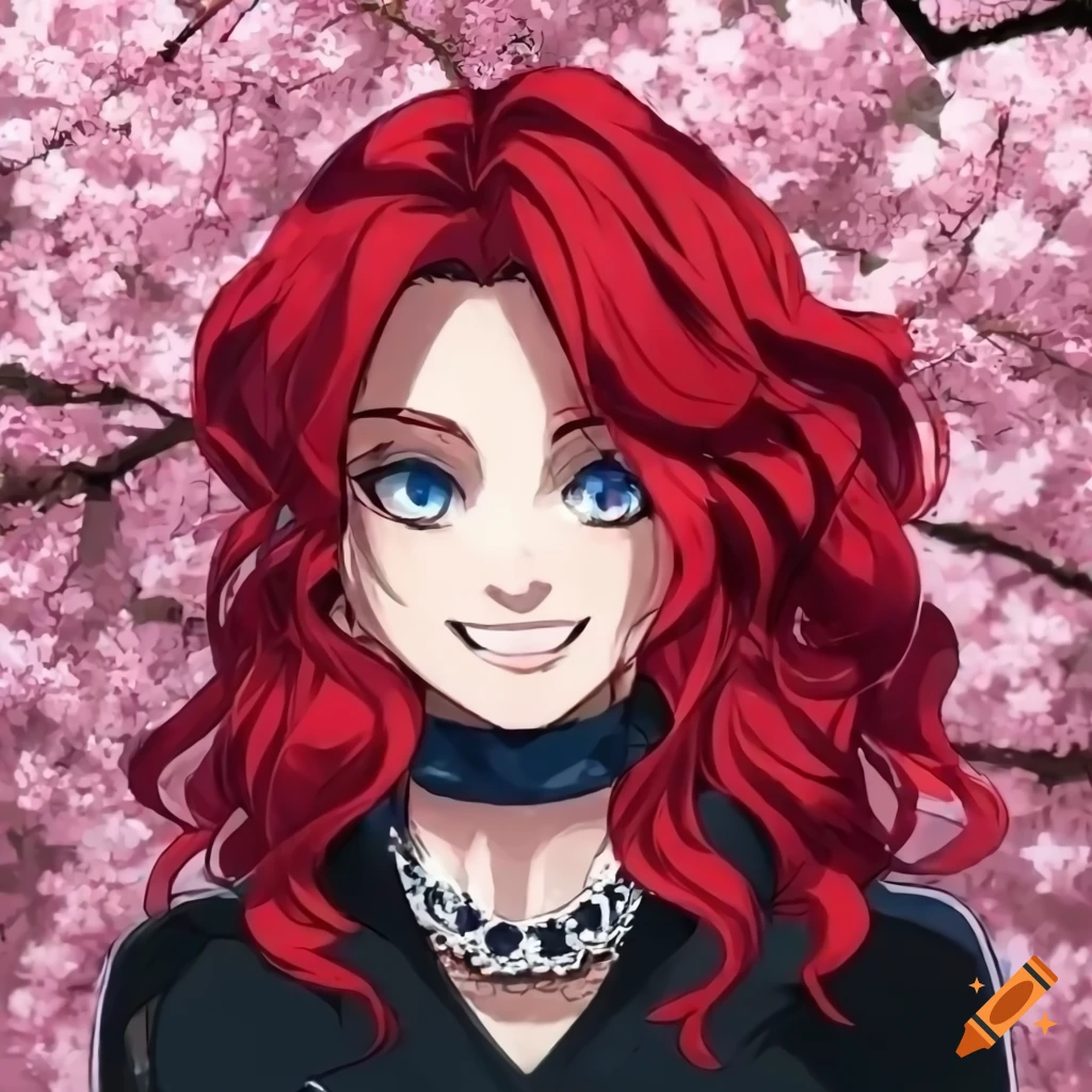 Manga-style female rogue with a friendly smile and long dark hair
