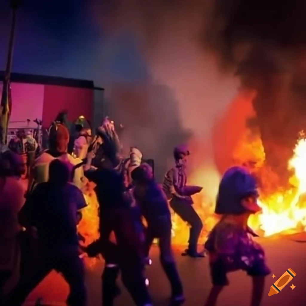 Colorful carnival riots