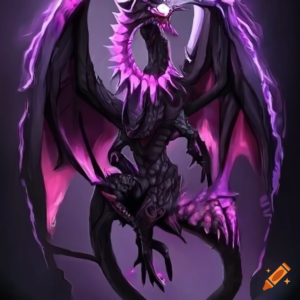 Illustration of a void dragon