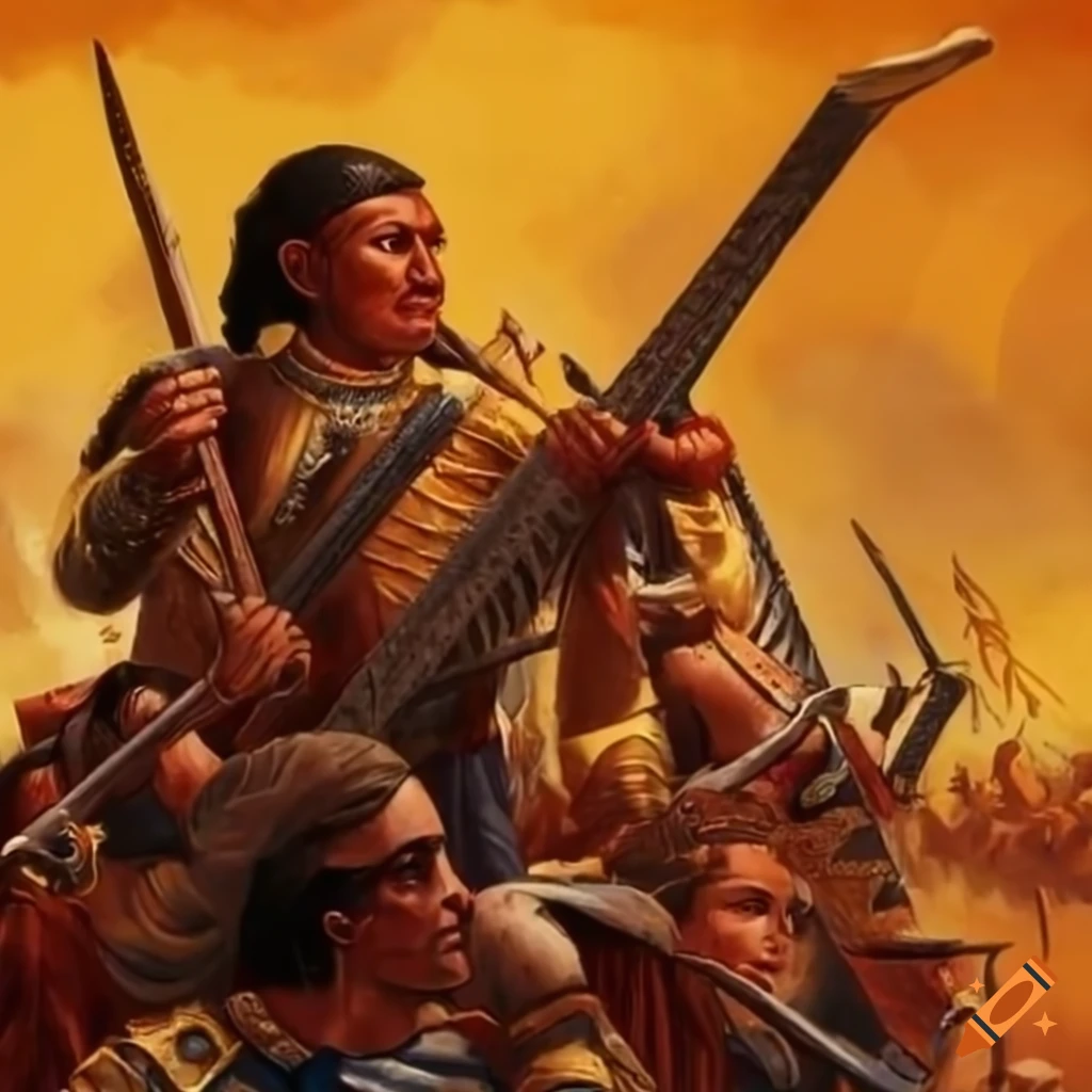 Painting of atahualpa leading his army to victory