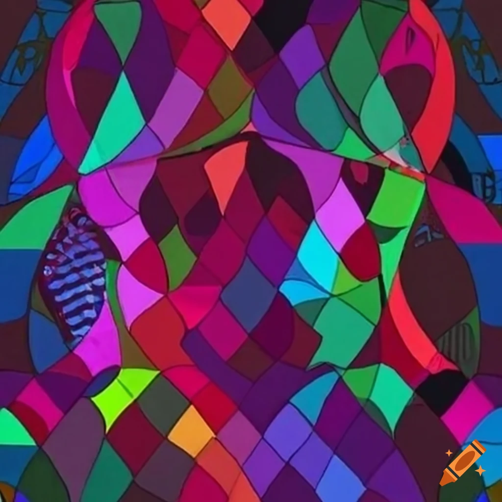 Kinetic patterns artwork on Craiyon