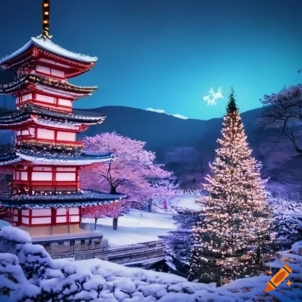 Magical christmas in japan on Craiyon
