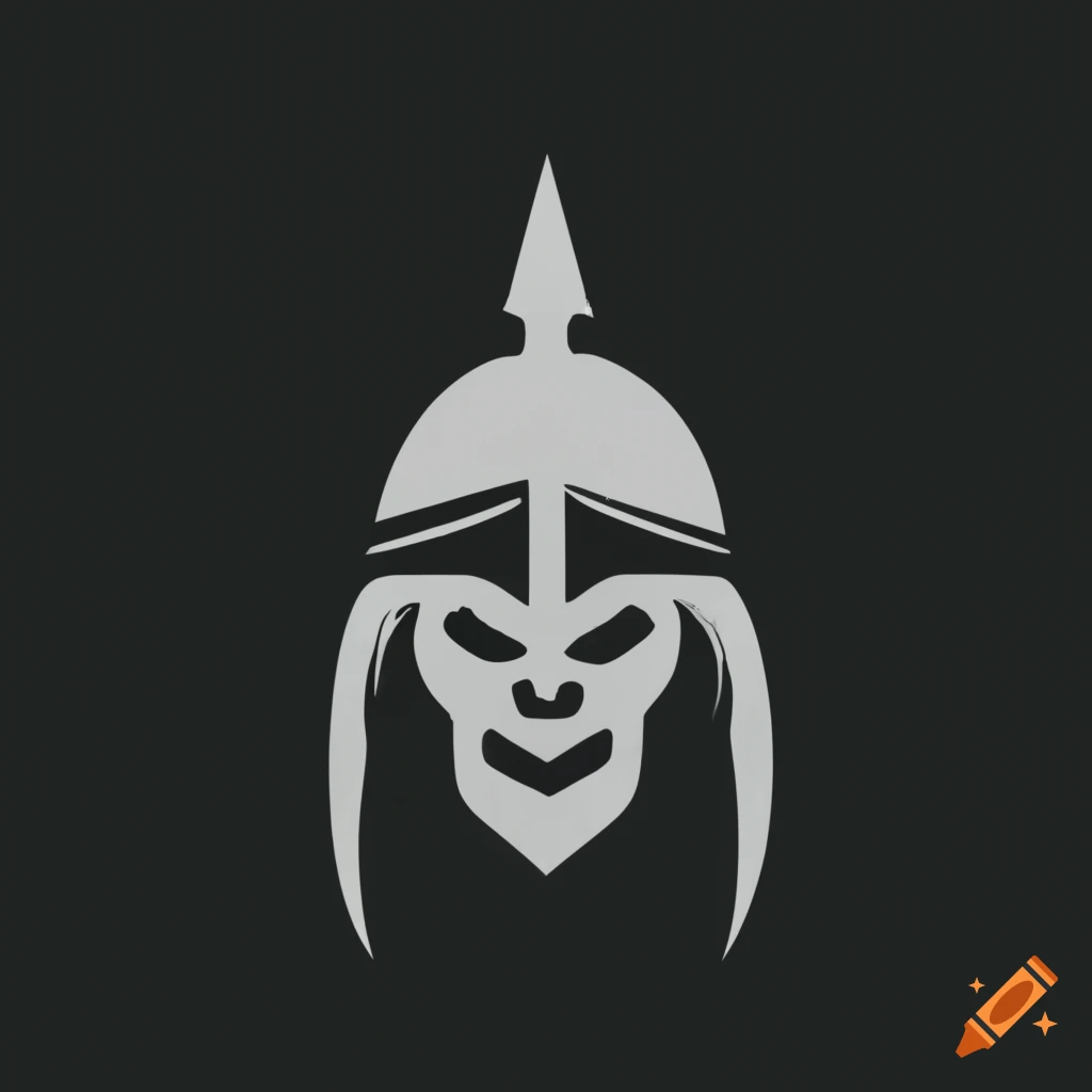 Minimalist viking logo with valhalla company name